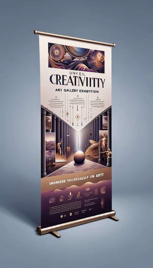 Art Gallery Exhibition Retractable Banner Stand | InInOutSigns